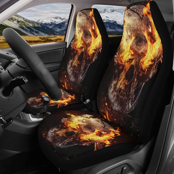 Skull seat cover sets store
