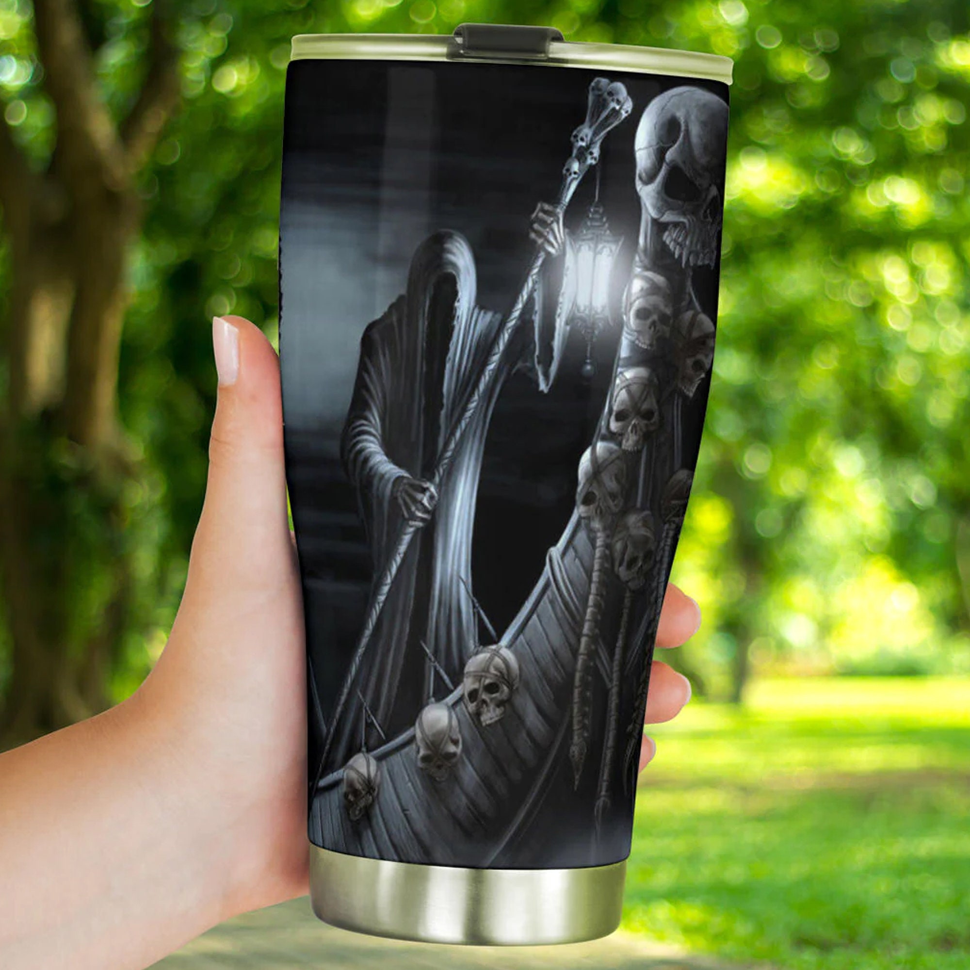 Halloween Jumbo Mug, Punisher Skull Tumbler, Goth Tumblr, Death Skull ...