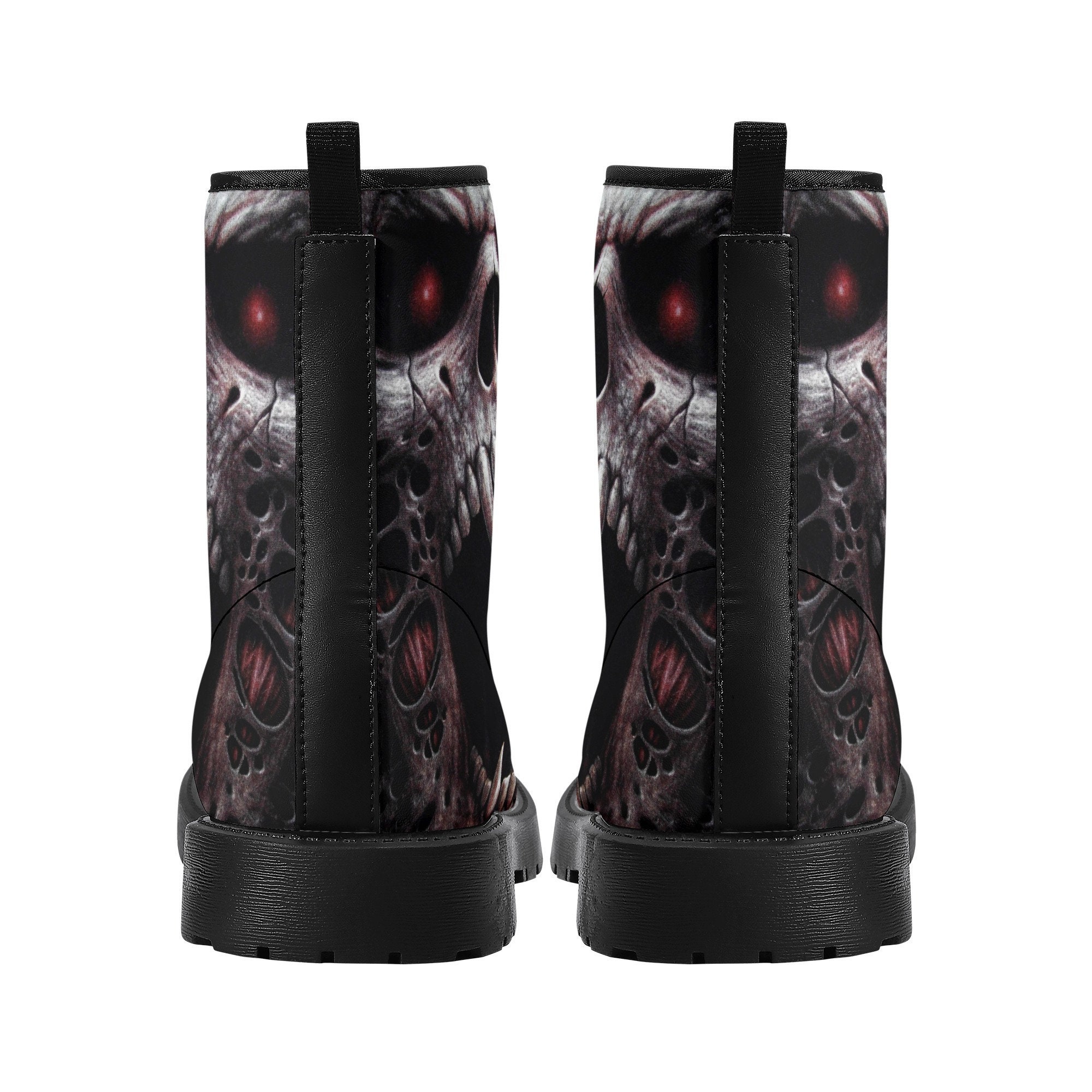 Gothic Skull Grim Reaper Boots for Men Women, Halloween Skull Gothic ...