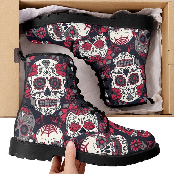 Boots Dia De Los Muertos - Etsy