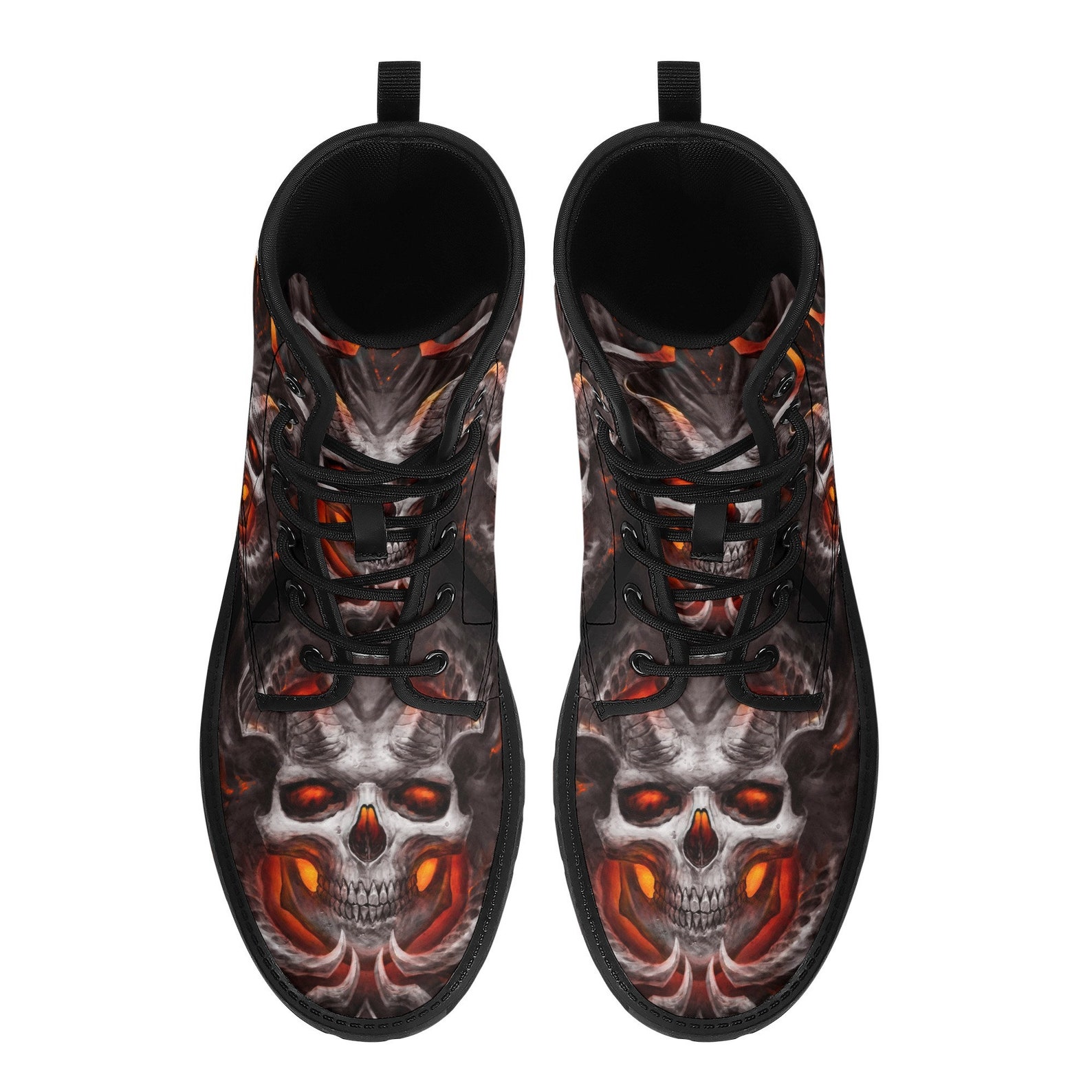 Gothic Skull Grim Reaper Boots for Men Women, Halloween Skull Gothic ...