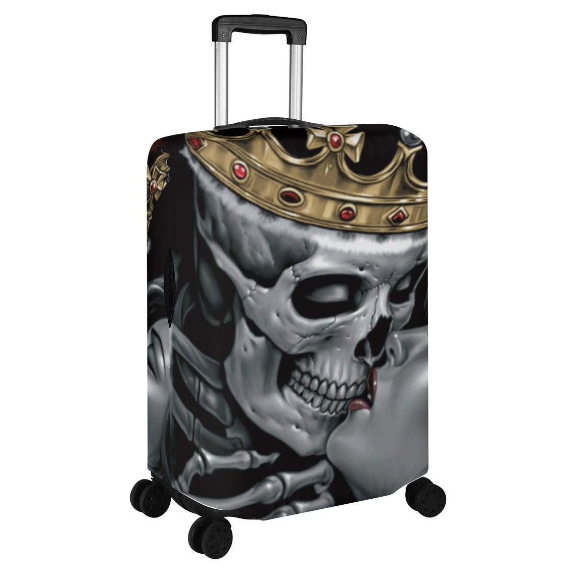 Grim Reaper Gothic Skull Luggage Covers, Skull King Queen Suitcase ...