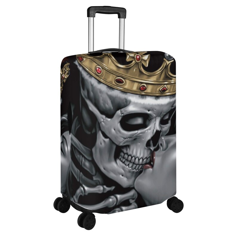 Grim Reaper Gothic Skull Luggage Covers, Skull King Queen Suitcase ...
