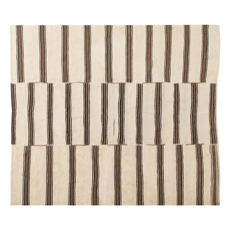 7x8 Rug, Kilim Rug, 6'8x8'5 Feet,stripe Kilim Rug,202x257cm,striped ...