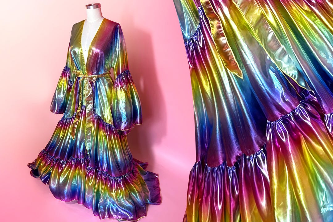 RAINBOW QUEEN | Custom Gradient Lame Drag Queen Coat for Pride - Etsy