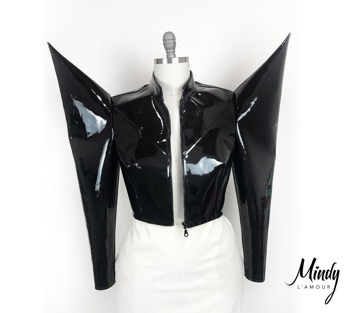 Drag Queen Black Vinyl Jacket THE X-TRA - Etsy UK