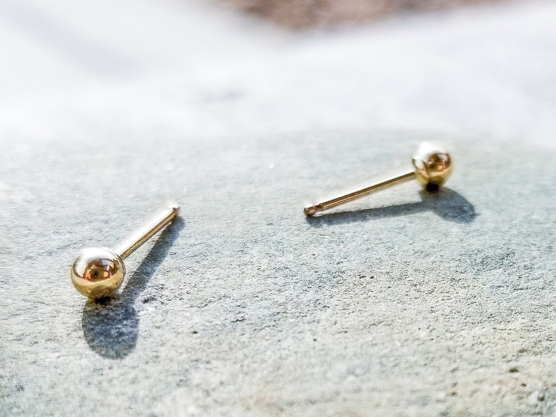 Simple Gold Studs 14k Gold Filled Studs Ball Posts - Etsy