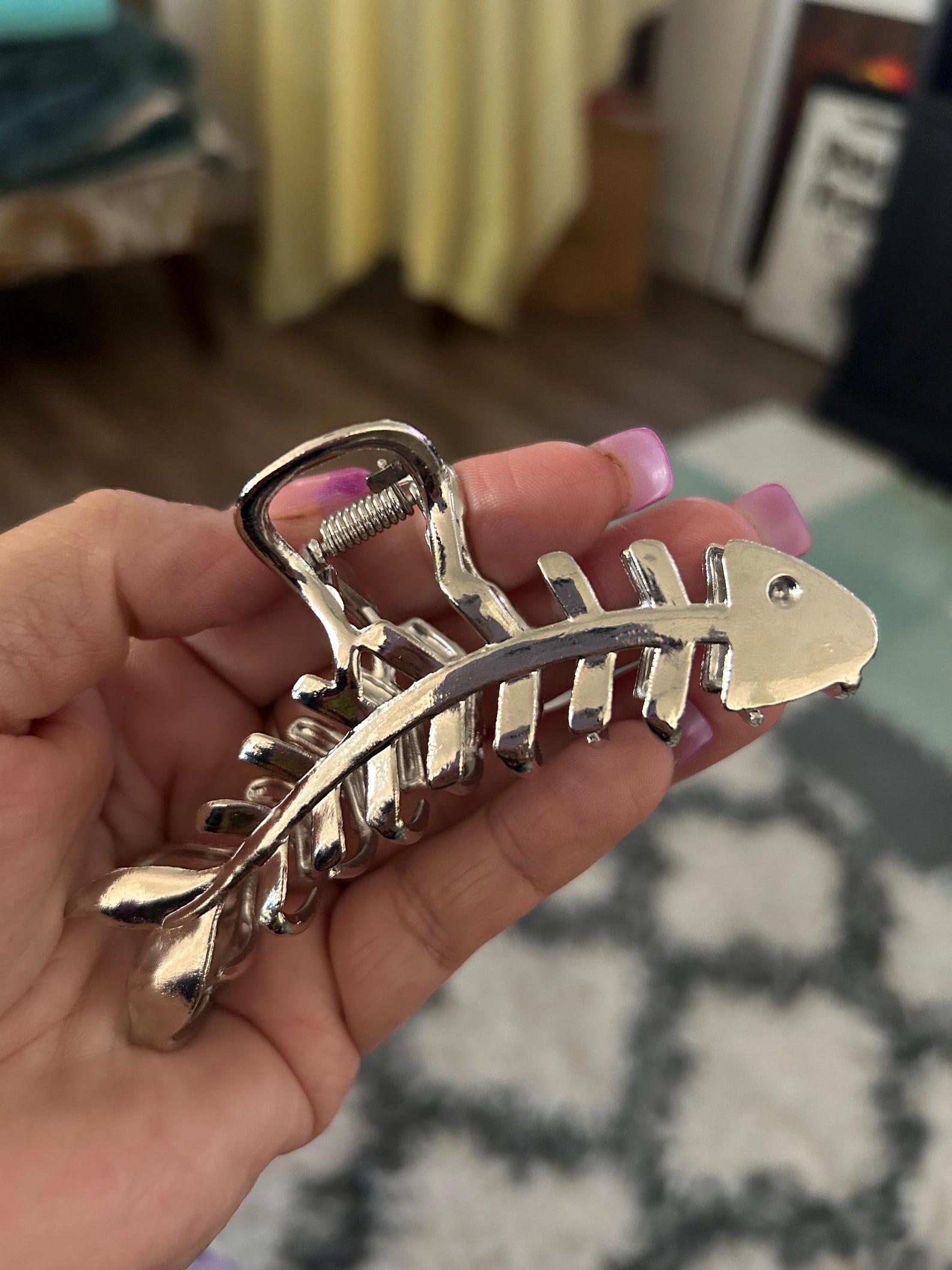 Metal Fishbone Hair Claw - Etsy