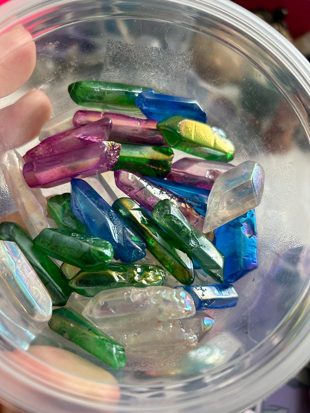 Aura Points. Rainbow Aura Crystals. - Etsy