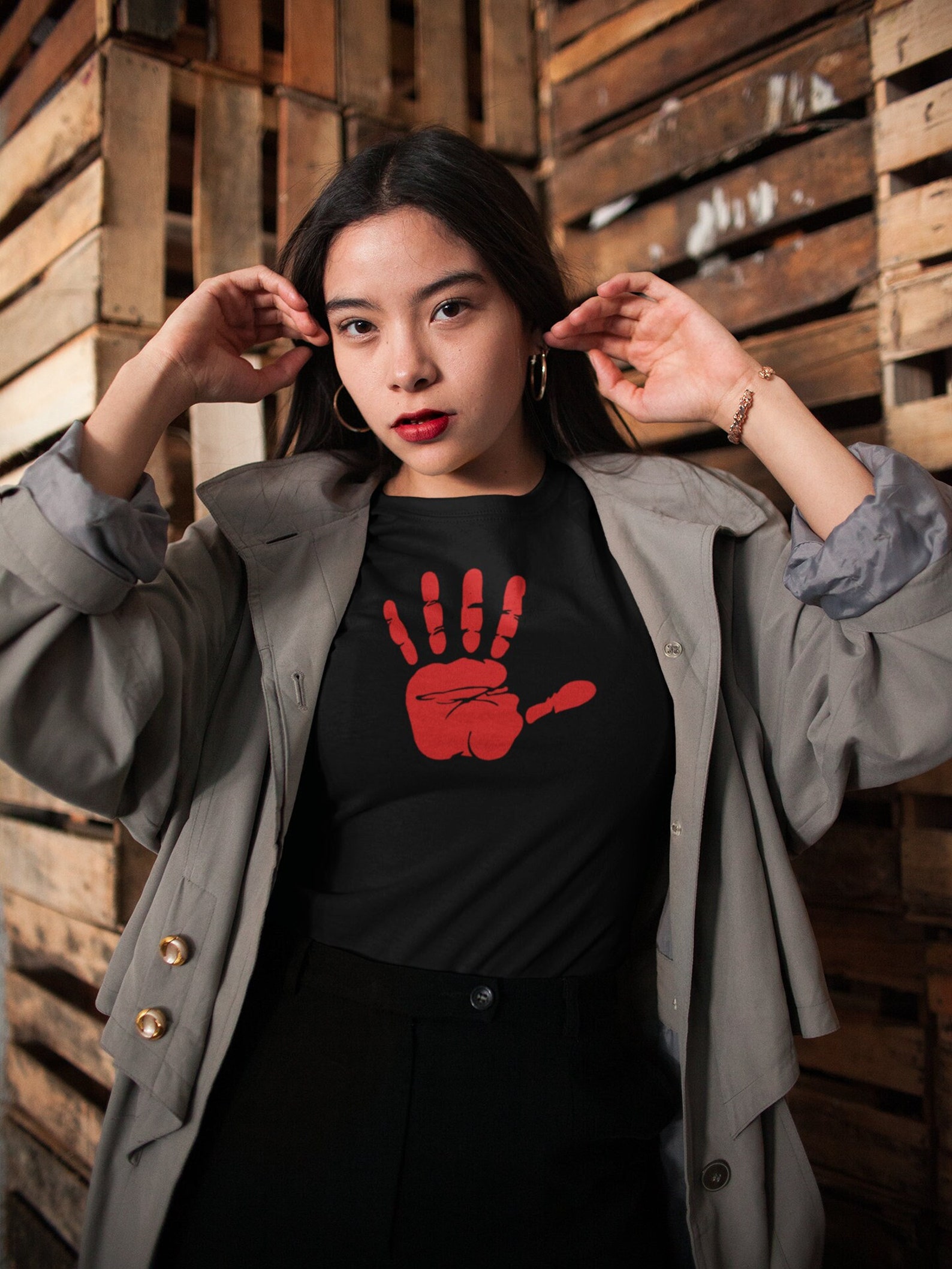 Red Handprint Shirt , MMIWG Symbol Shirt, Native T-shirt, #MMIWG, # ...