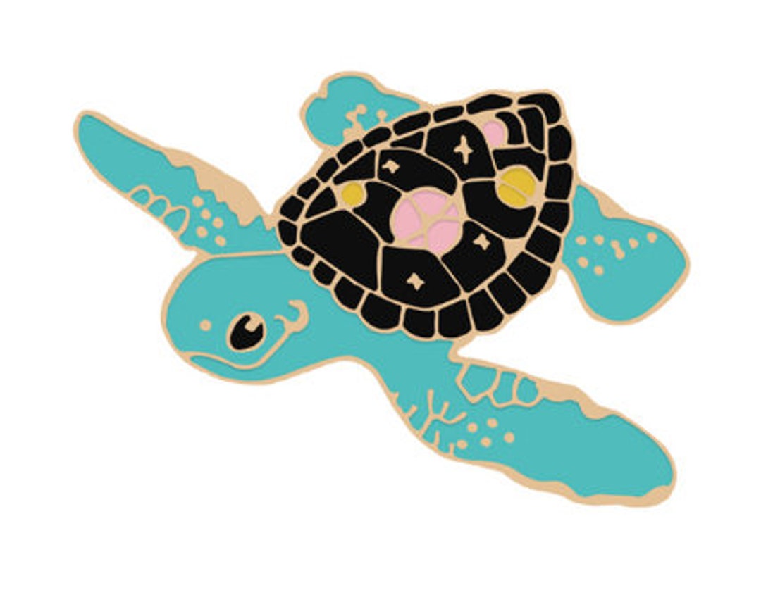 Turtle Enamel Pin, Sea Turtle Lapel Pin, Turtle Brooch - Etsy