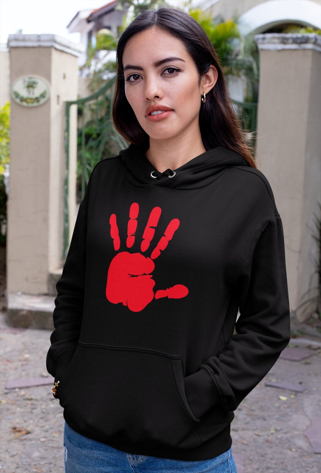 MMIWG Red Handprint on Hoodie MMIWG nomorestolensisters - Etsy Canada