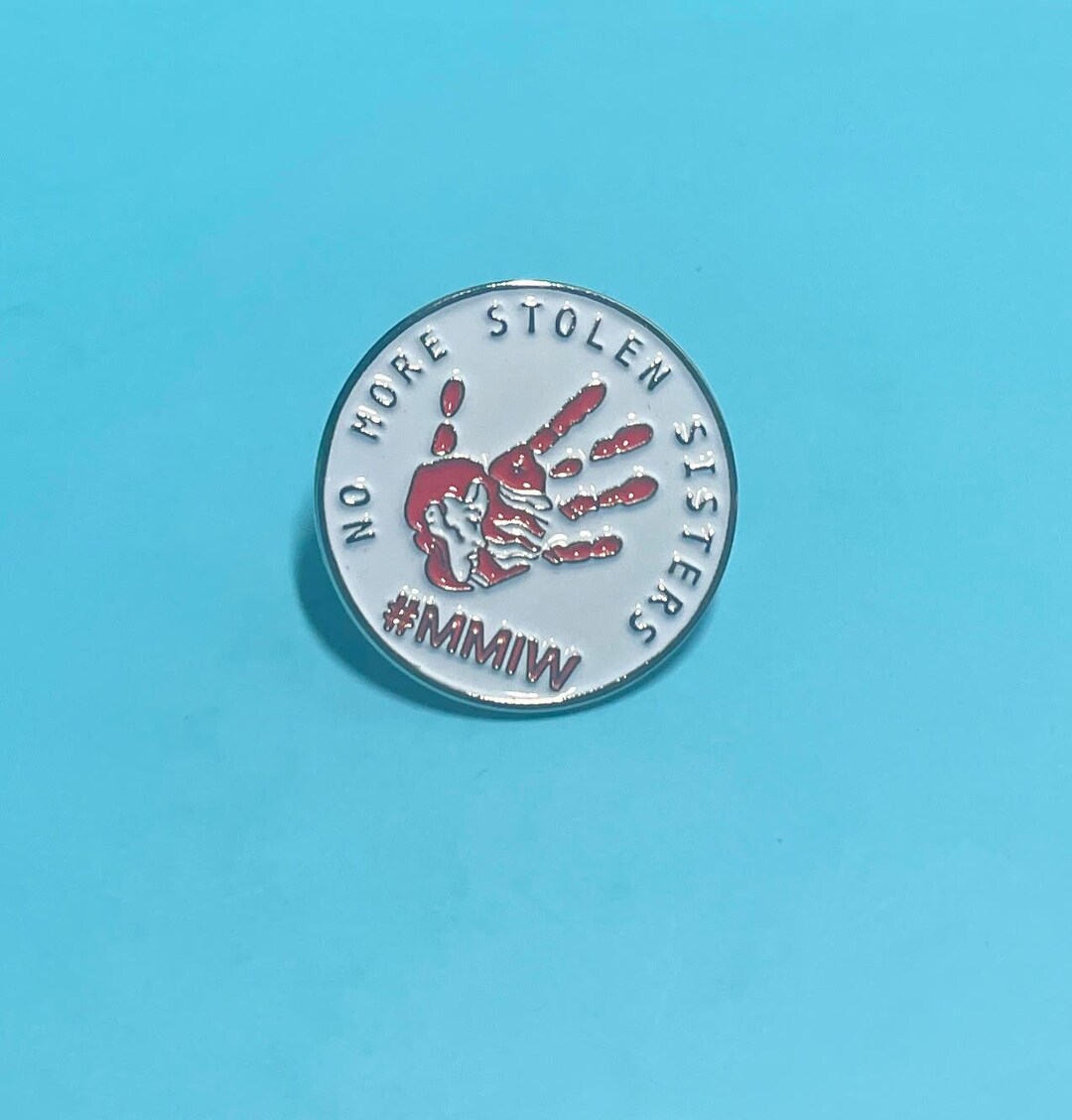 MMIW Custom Lapel Pin, #redhandprint #nomorestolensisters #MMIW #MMIWG ...