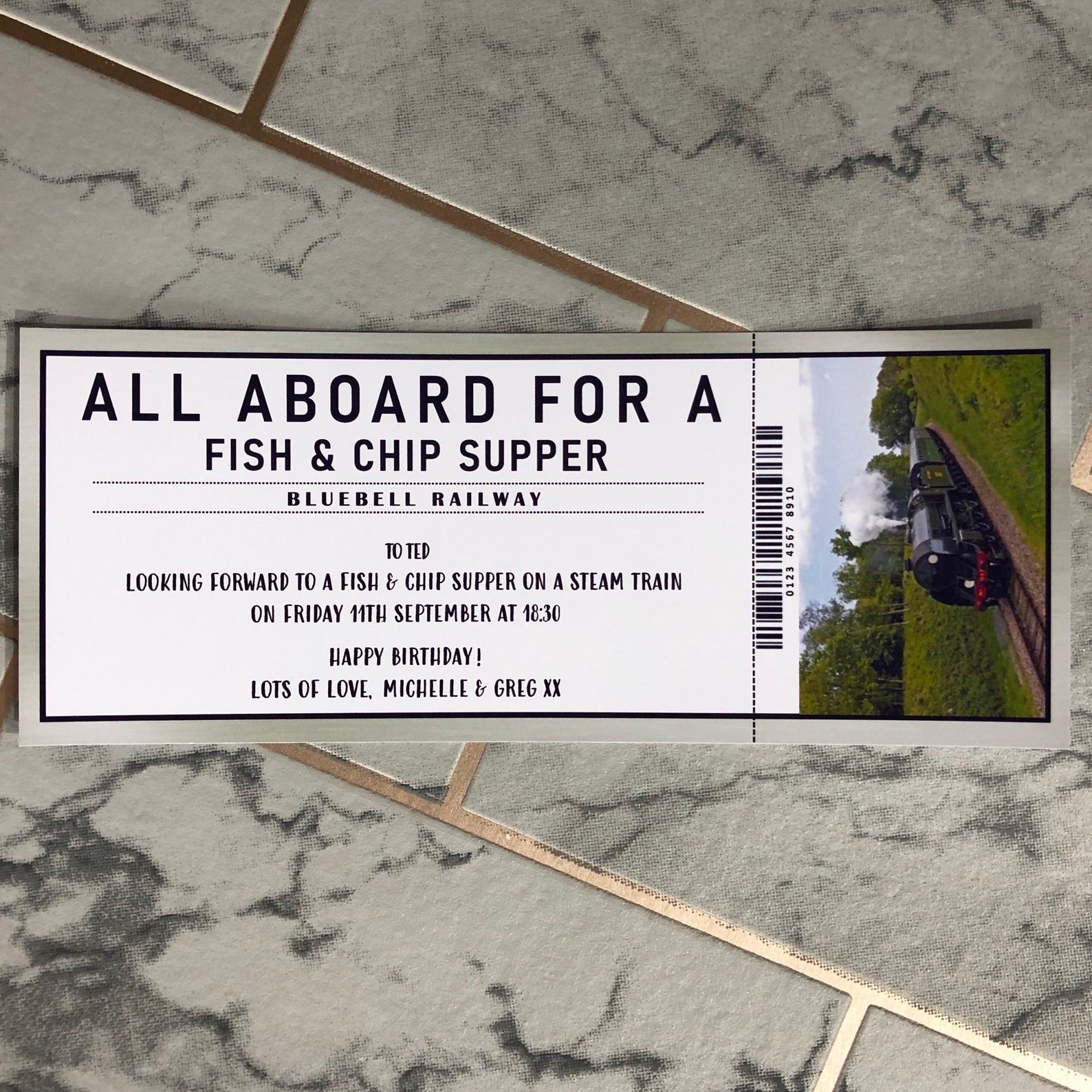 EVENT VOUCHER / Invitation - Personalised Surprise Coupon / Concert ...