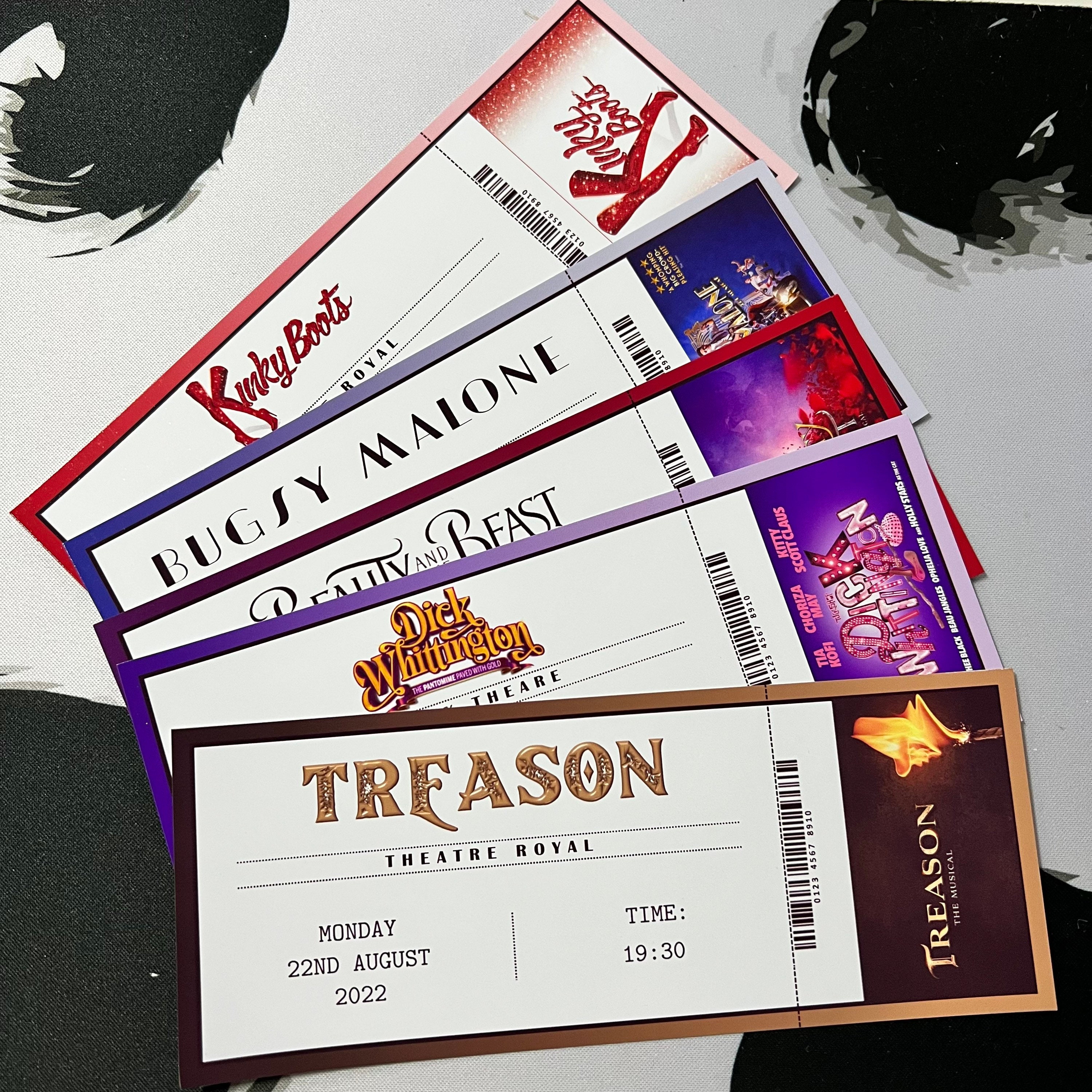 EVENT TICKETS Live Performance / Theatre / Concert / Comedy - Etsy UK