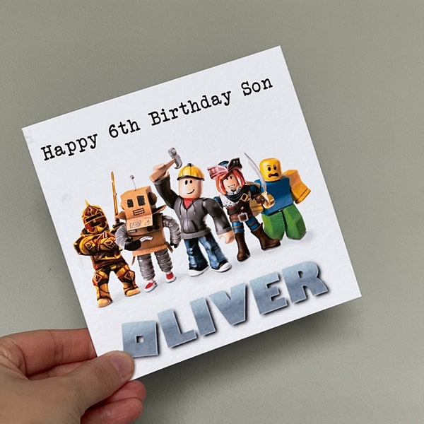 Roblox Birthday Card - Etsy UK