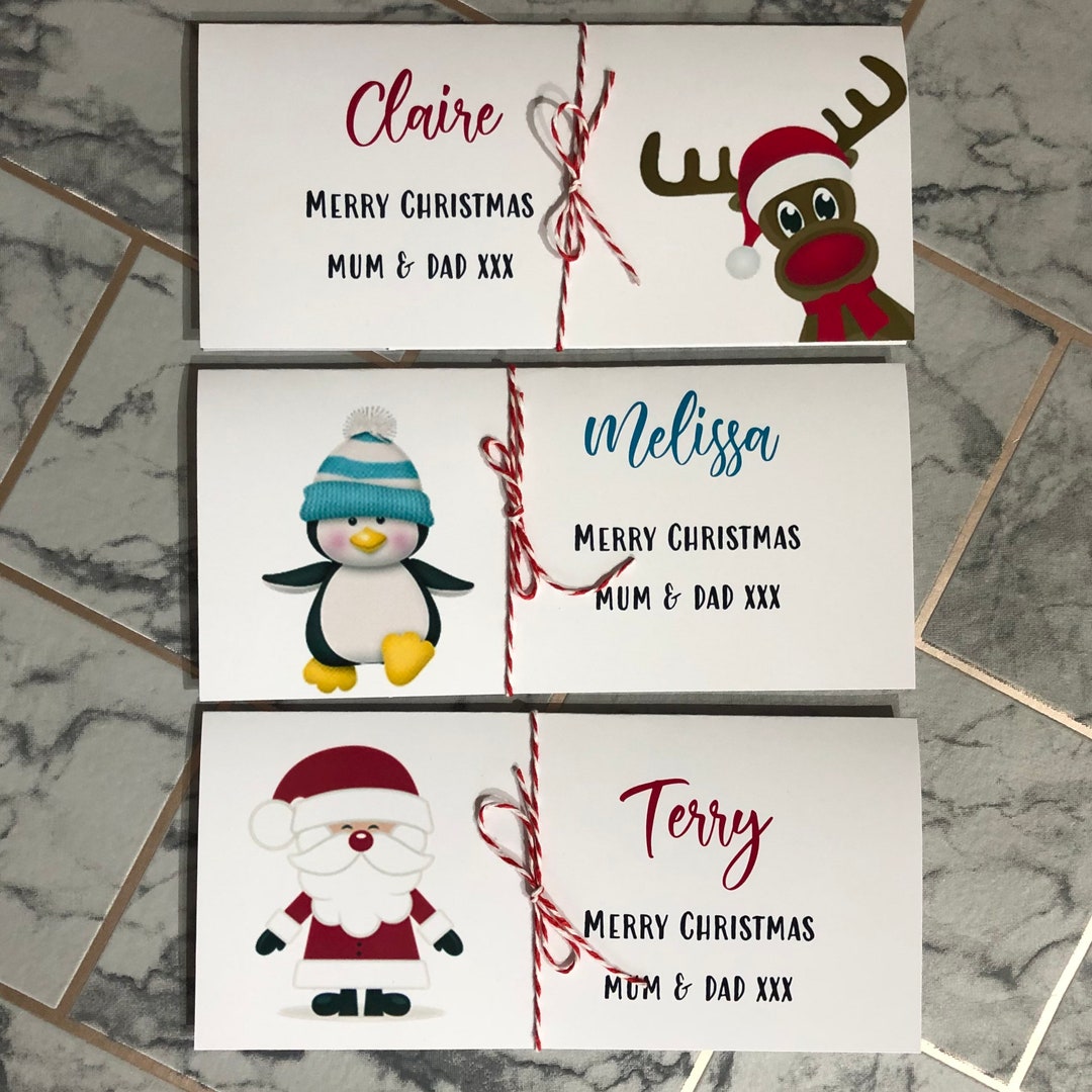 CHRISTMAS MONEY WALLET - Personalised / Christmas / Gift Giving ...