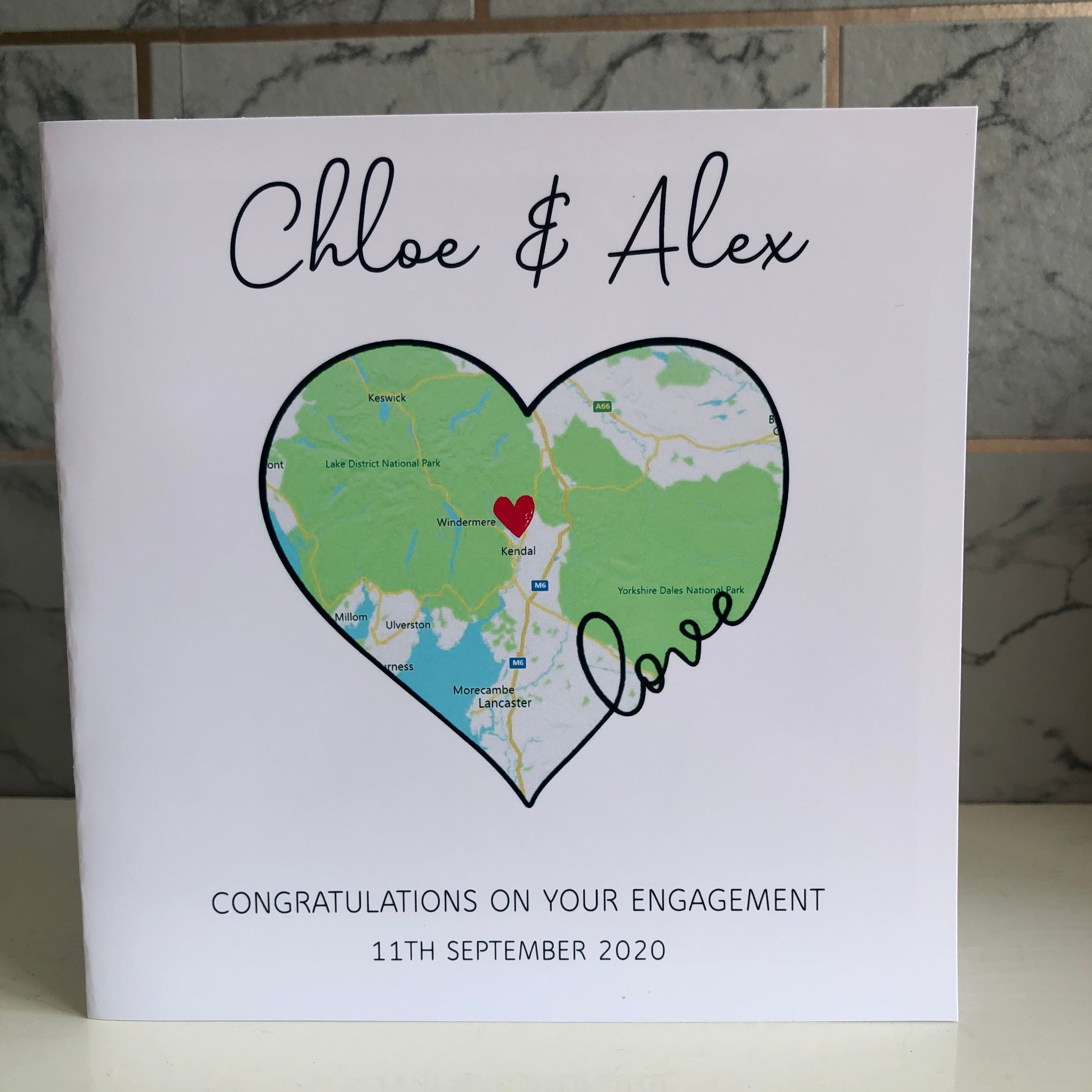 ENGAGEMENT MAP Card Map Design / Valentines / Wedding / - Etsy UK