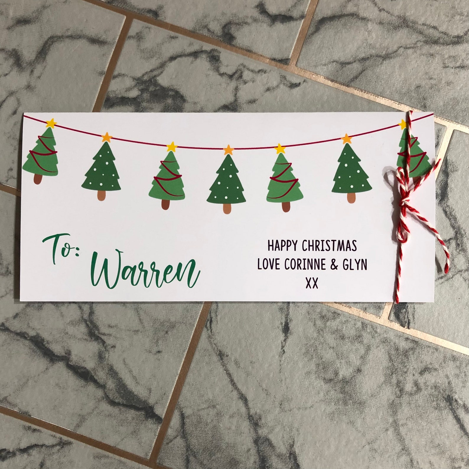 CHRISTMAS MONEY WALLET Personalised / Christmas / Gift - Etsy