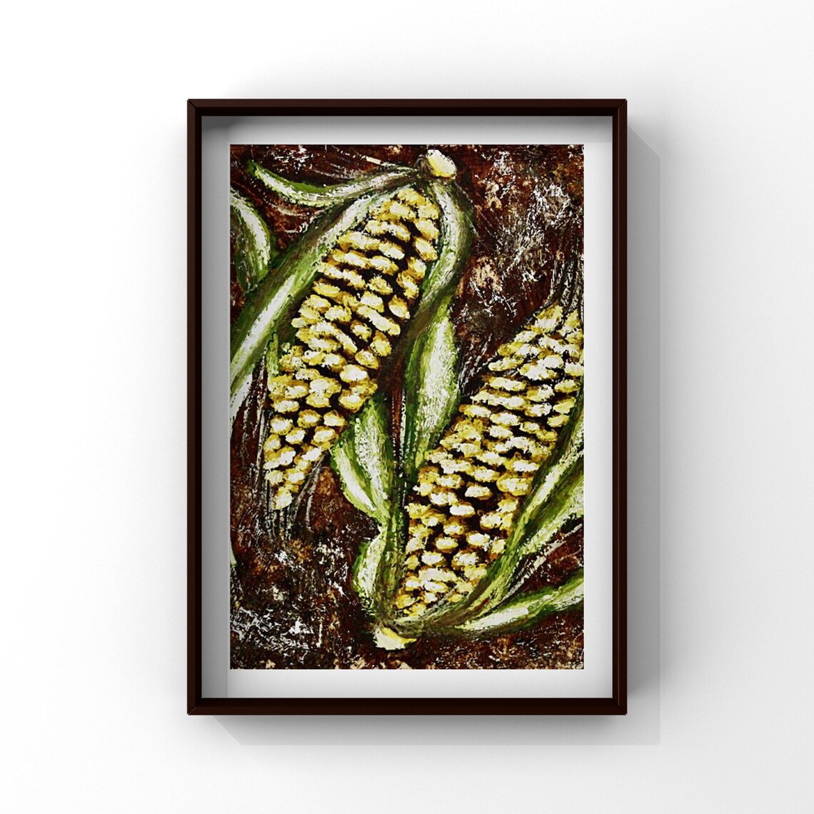 Corn Original Oil Painting 8x10 Farm Corn Artwork - Etsy