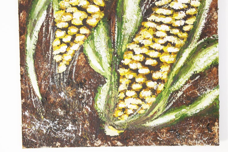 Corn Original Oil Painting 8x10 Farm Corn Artwork - Etsy