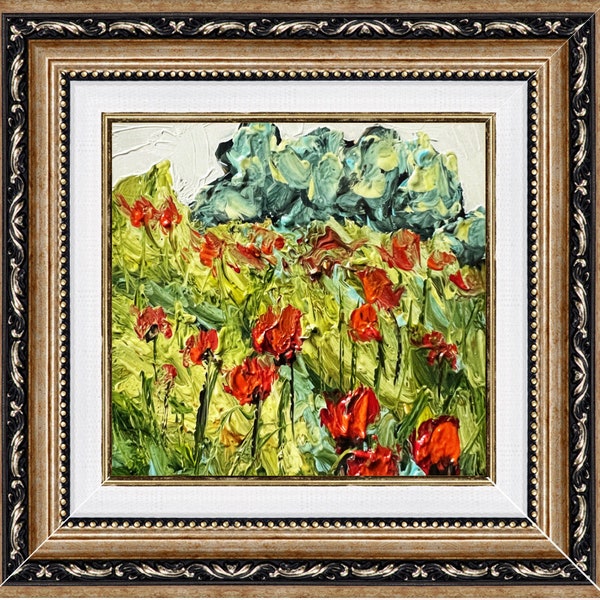 Abstract Poppies - Etsy