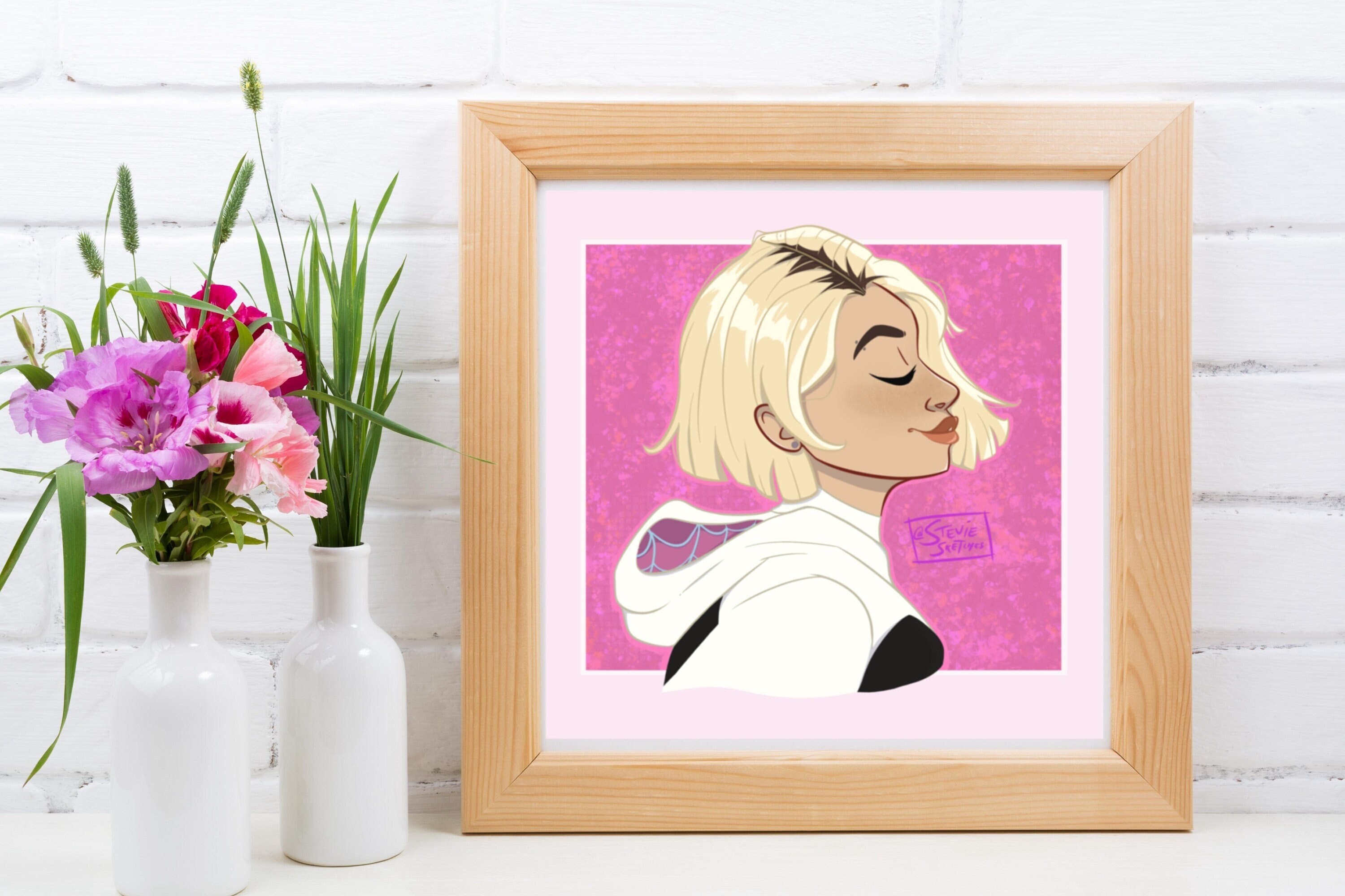 Spider-gwen Spider Verse Digital Download PNG - Etsy