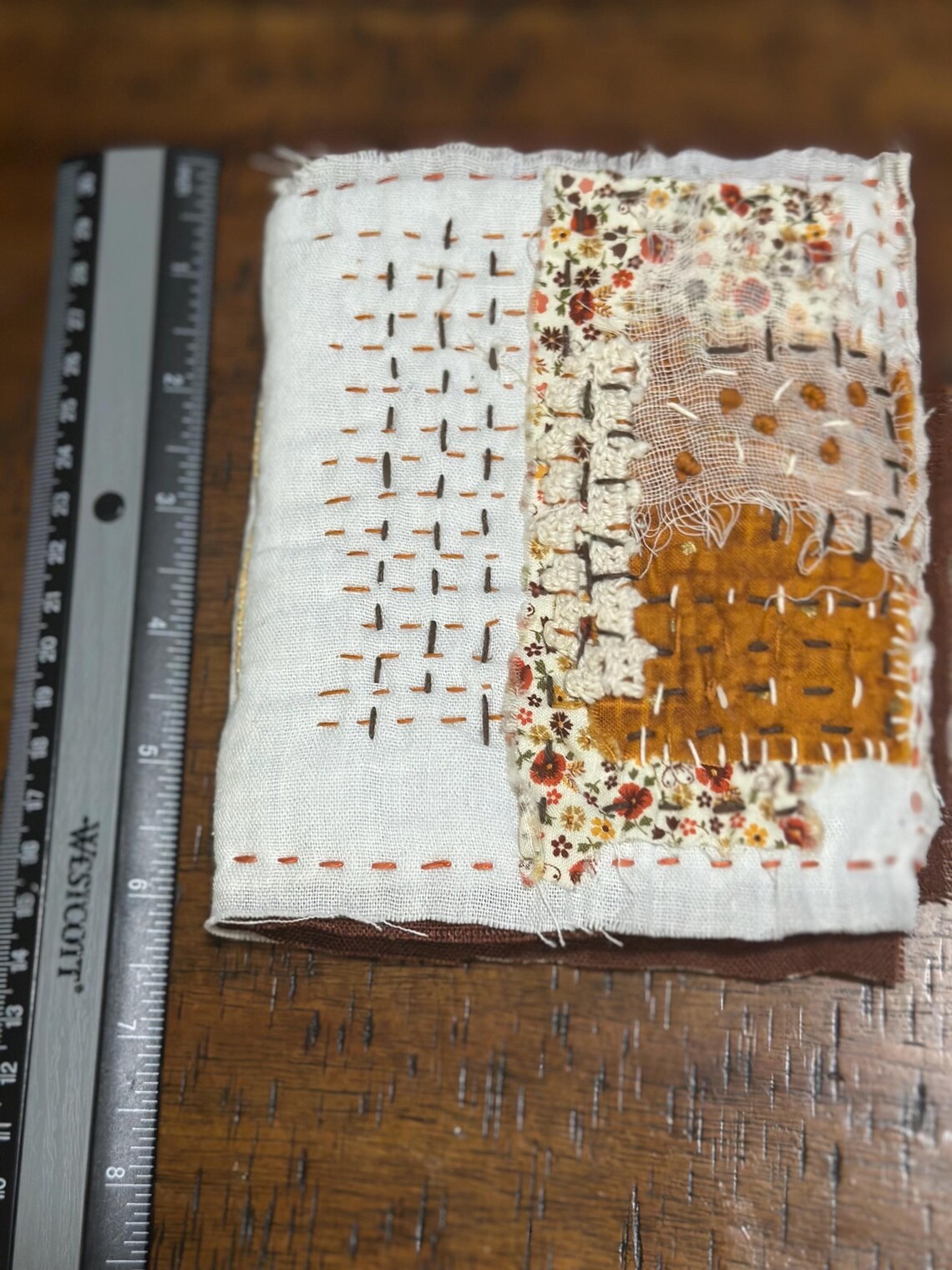 Handmade Fabric Journal: Slow Stitch Mini Book, 40 Blank Pages - Etsy