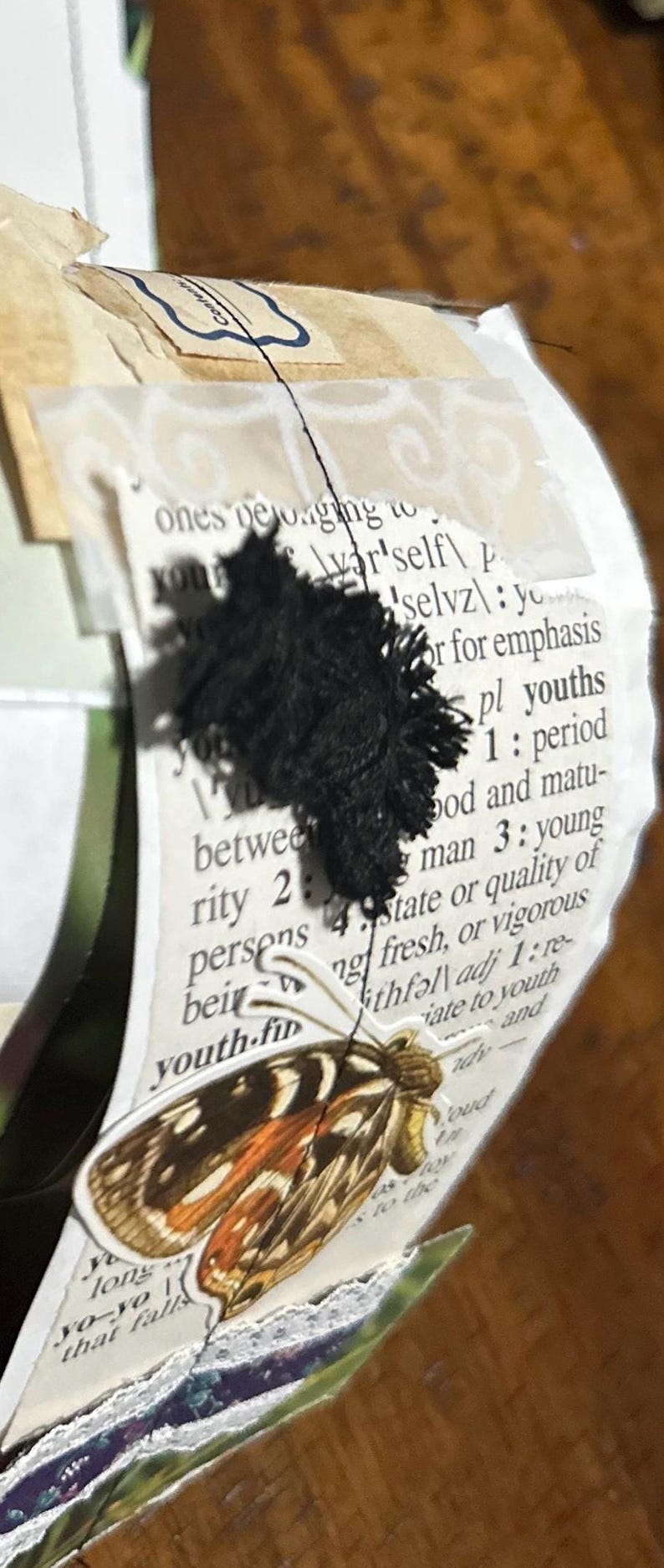 Stitched Scappy Snippets, Junk Journal, Ephemera, Page Trim, Paper Tabs ...