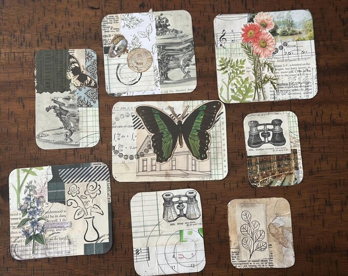 Paper Snippets, Collage Cards, Notecards, Masterboard, ATC, Postcards ...