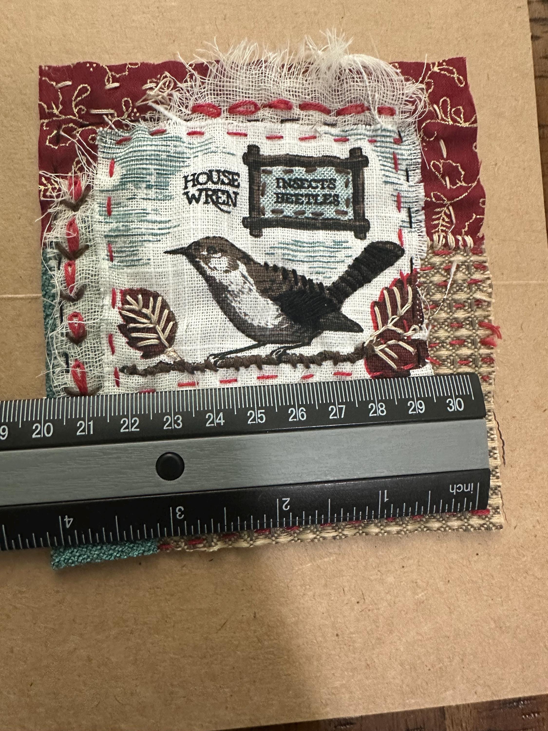 Slow Stitched Patch, Fabric Art, Textile Art, Visible Mending, Journal ...