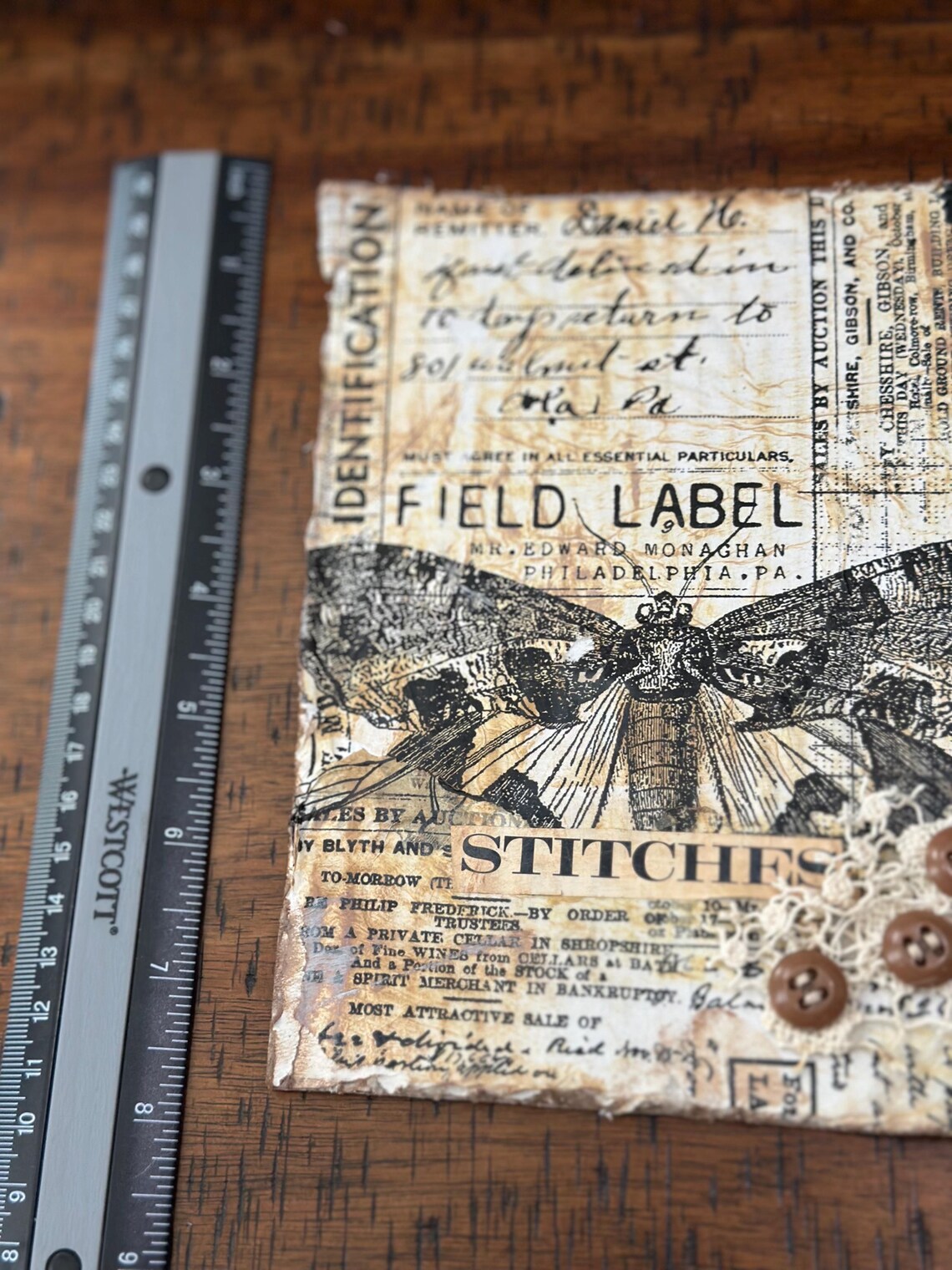 Assemblage Art, Distressed Art, Paper Art, Mixed Media, Grunge Art ...