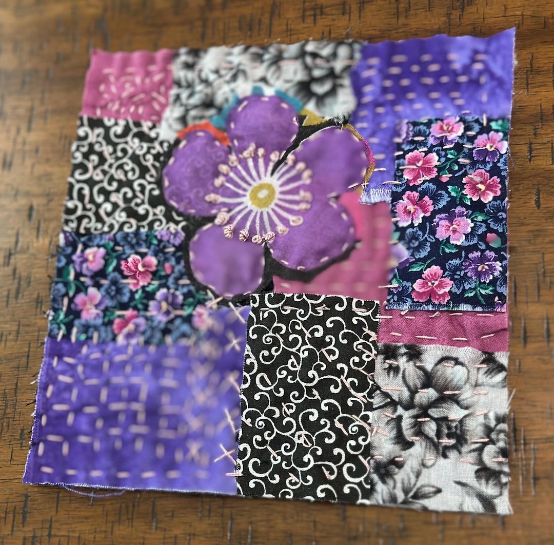 Slow Stitched Patch, Fabric Art, Textile Art, Visible Mending, Journal ...