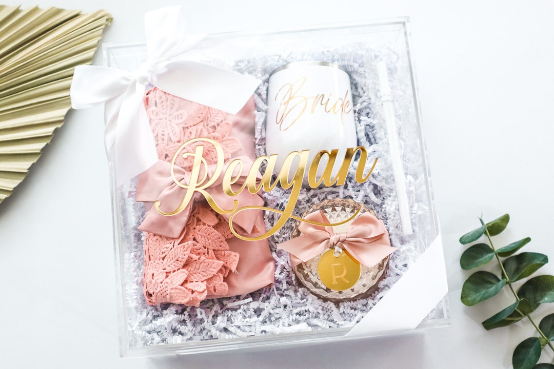 Luxury 3D Name Acrylic Gift Box | Personalized Maid of Honor Large ...