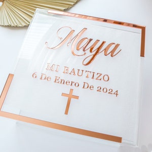 Customized Luxury Keepsake Baptism Acrylic Box | Personalized Baby ...