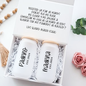 Madrina Gift Baptism Proposal Box Padrino Gift Godparents - Etsy