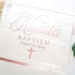 Baptism Large Keepsake Acrylic Box, Personalized First Communion Box ...