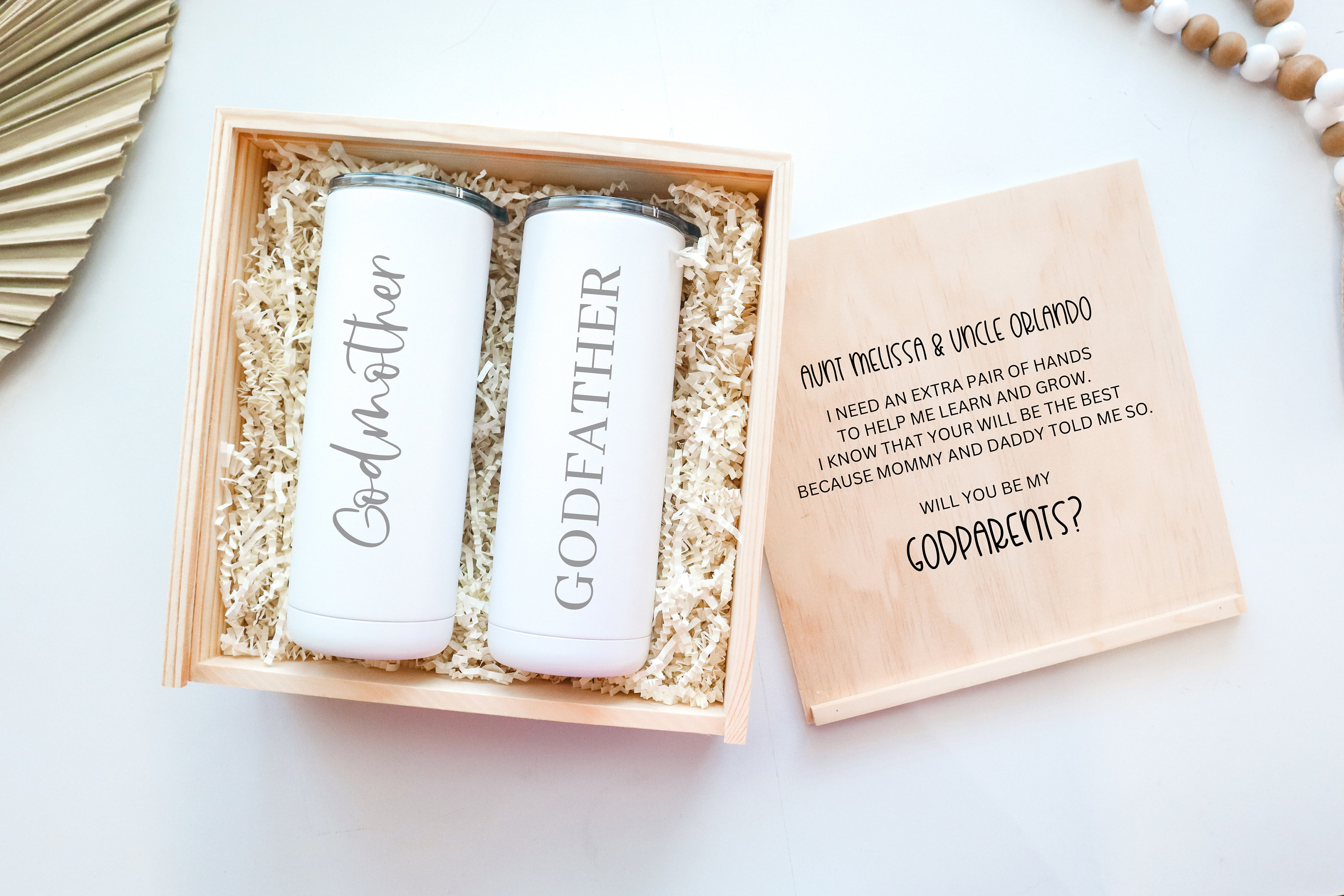 Padrinos De Bautizo Gift Set, Godparents Proposal Box, Madrina Gifts ...