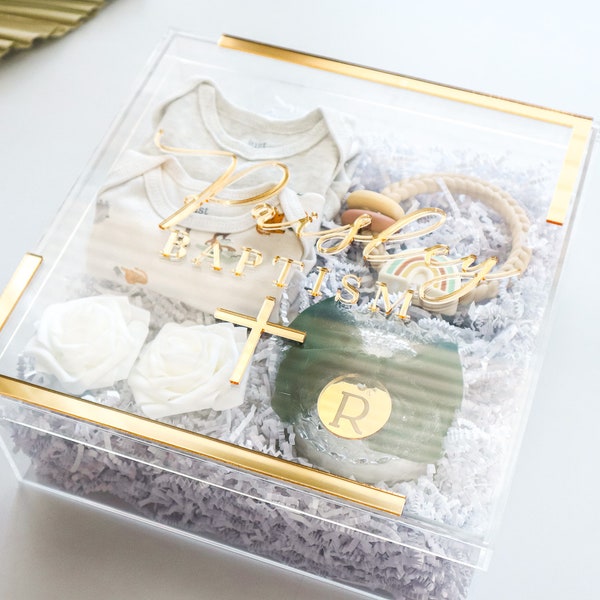 Personalised Acrylic Baptism /keepsake Box - Etsy