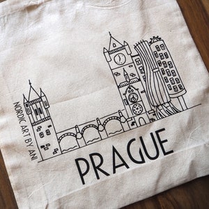Tote Bag Prague Czech - Etsy