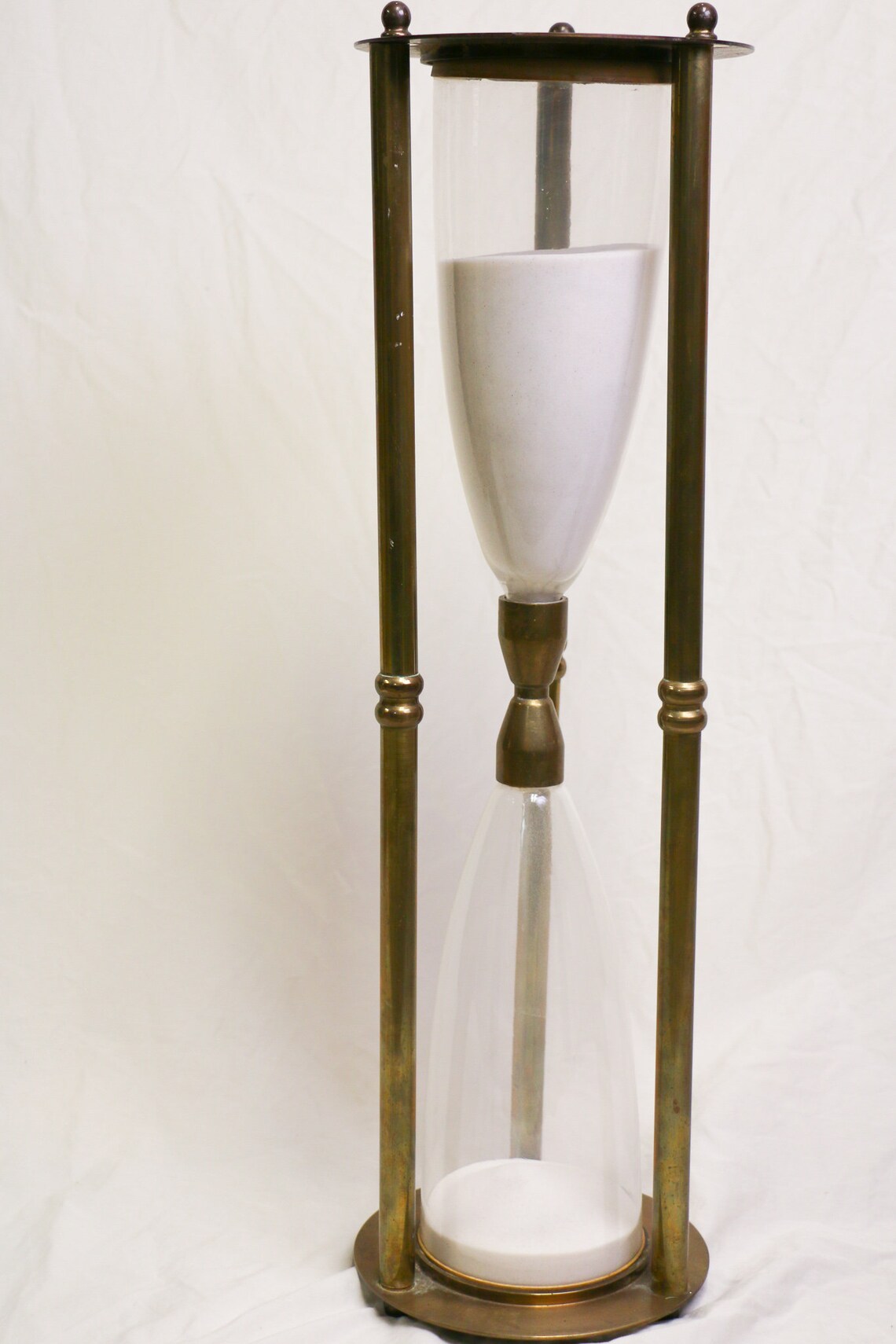 Vintage Brass Hourglass Two Feet Tall - Etsy
