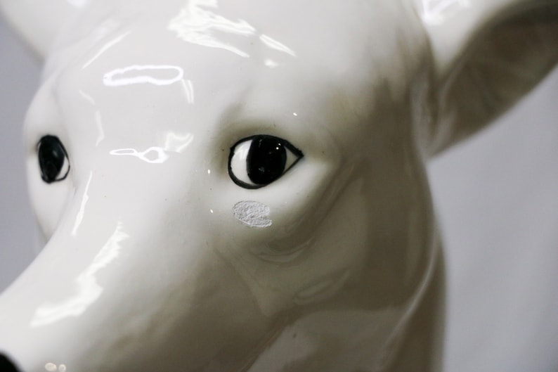 Vintage Italian Ceramic Whippet Greyhound Dog Sculpture - 28" - Etsy