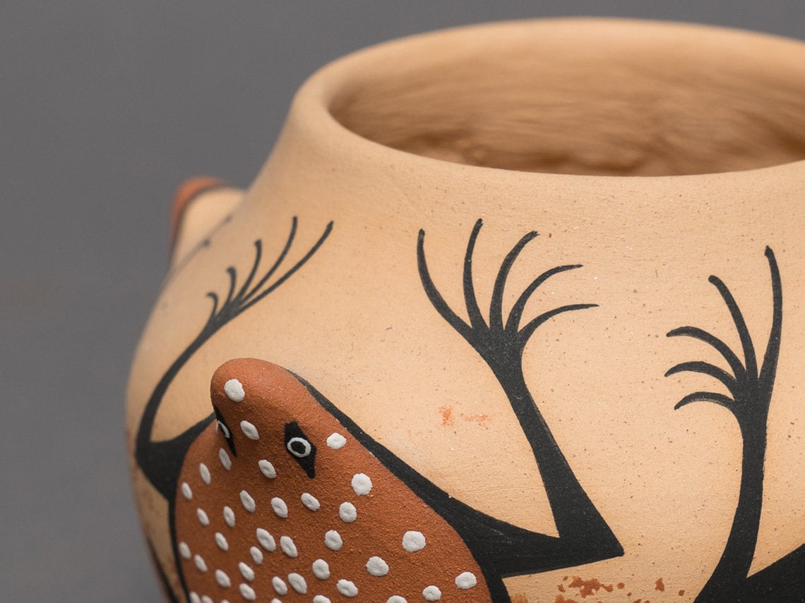 Deldrick & Lorenda Cellicion Hand Thrown and Painted Frog Motif Zuni ...