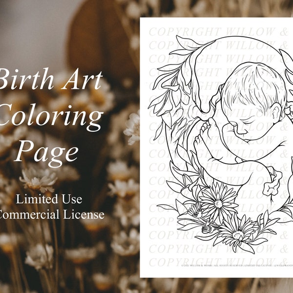 Pregnancy Coloring Book - Etsy