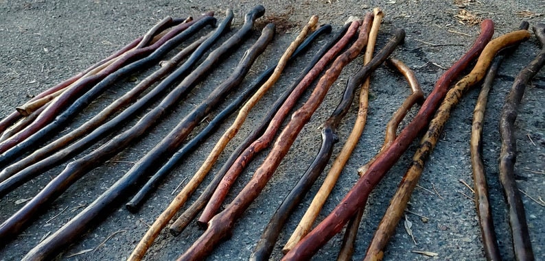 Custom Rustic Walking Stick (made to Order) - Etsy