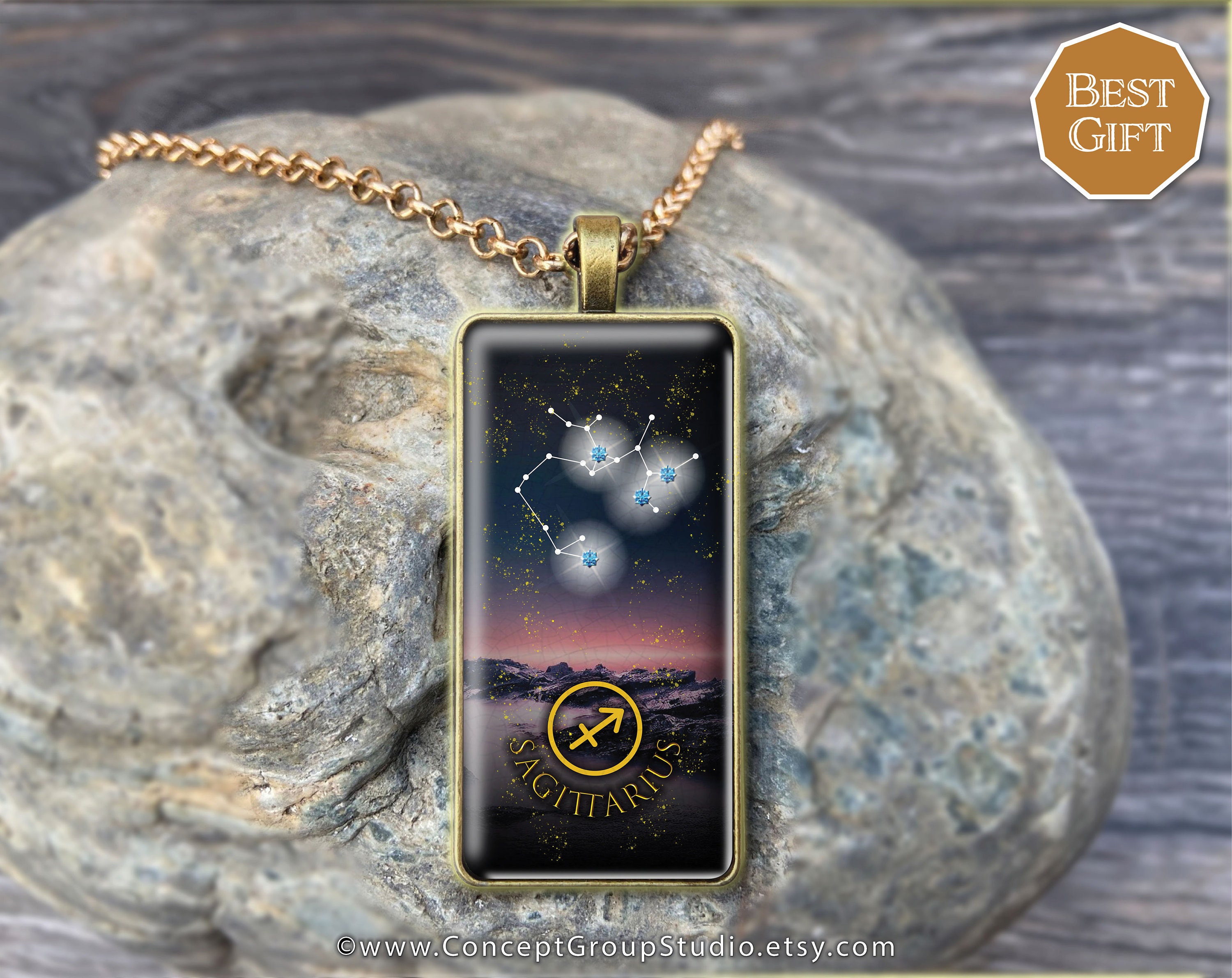 Boogschutter Zodiac Hanger Star Sign Hanger Glazen Cabochon - Etsy ...