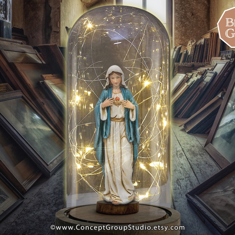Lighted Virgin Mary - Etsy