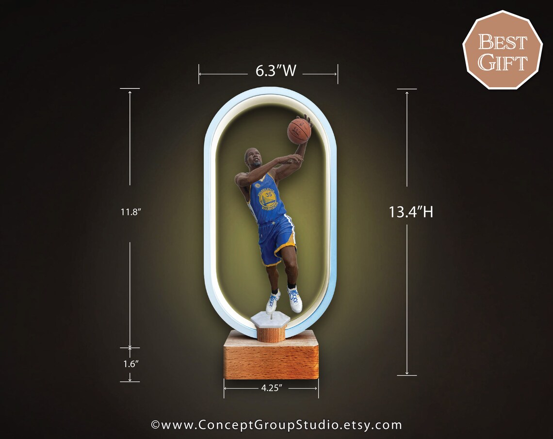 Sports Table Lamp 9 Warriors Basketball Star Figurine - Etsy