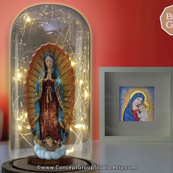 Virgin Mary Led Lamp - Etsy