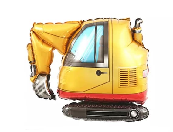 Excavator Balloon. Construction Theme Balloon. 72x63cm Party - Etsy